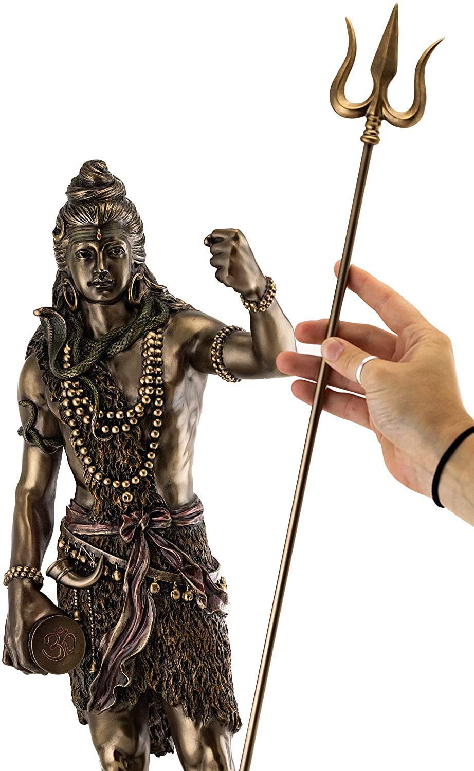 Buy AONA Large Standing Shiva Statue with Trishula Trident - Lord Shiva ...