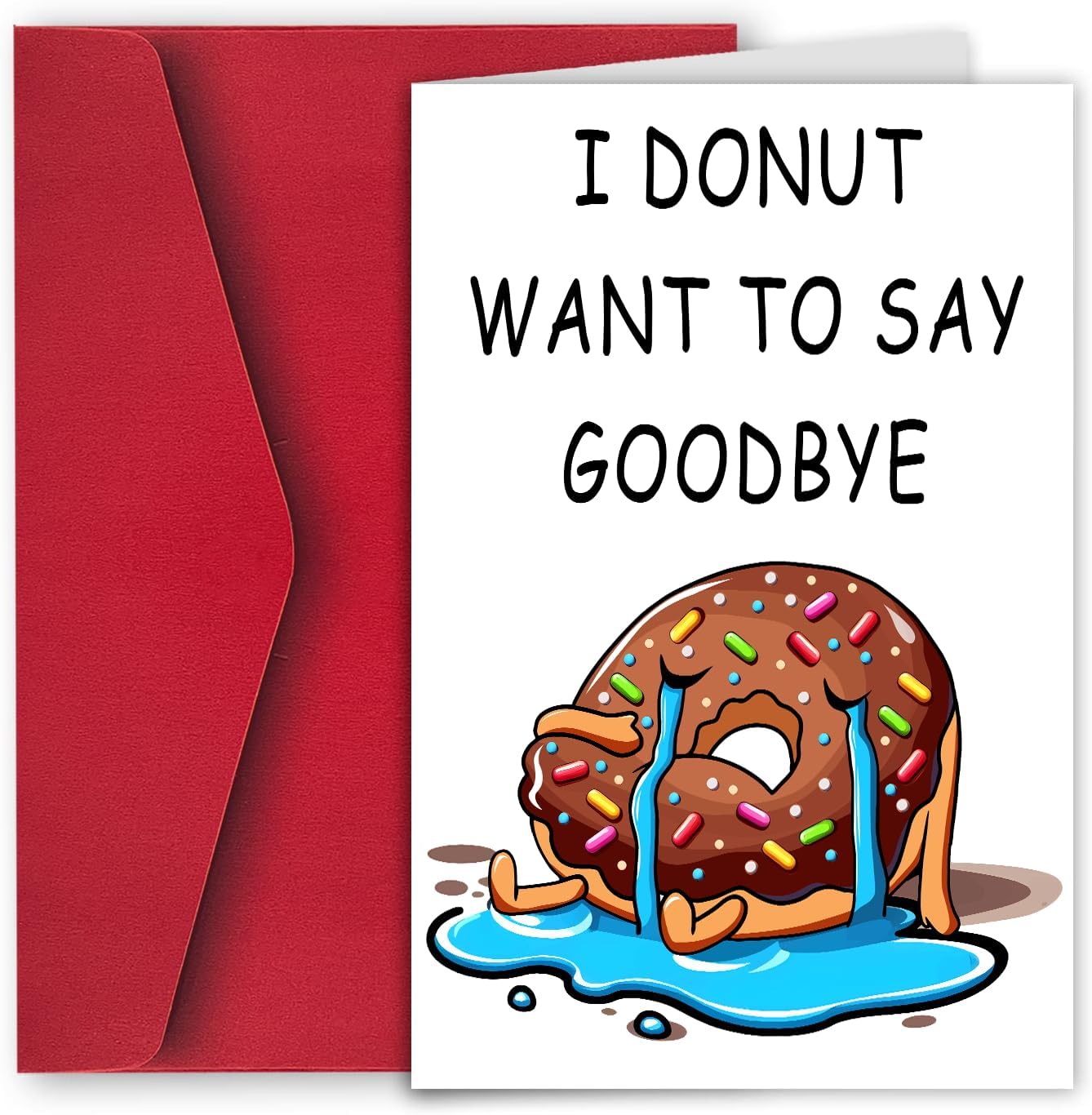 Amazon.com : ONECHI Funny Coworker Leaving Card, Cute Donut Goodbye ...