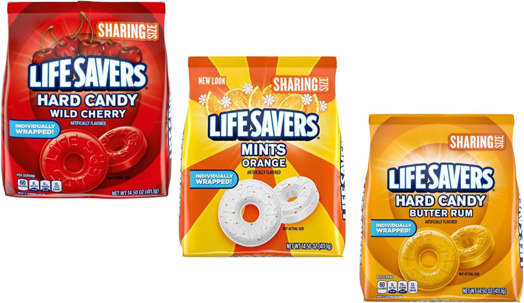 Amazon.com : LifeSavers Orange Mints Candy Bag, 13 oz : Grocery ...