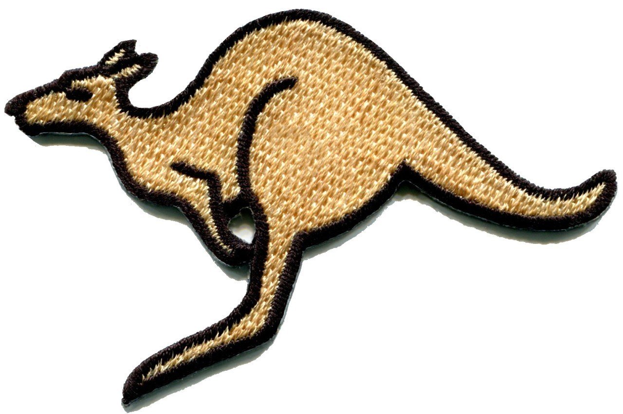 Amazon.com: Kangaroo Australia Roo Boomer Marsupial Animal Applique ...