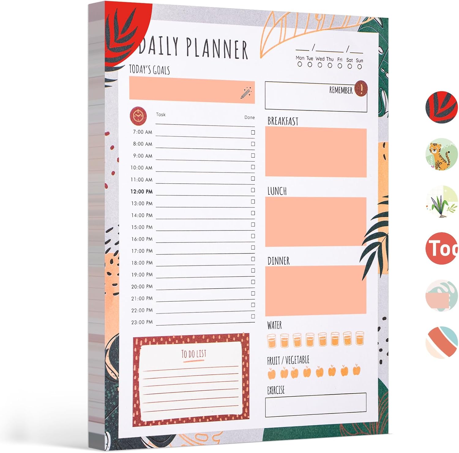 Amazon.com : To Do List Pad, Daily Planner Notebook, To Do List ...