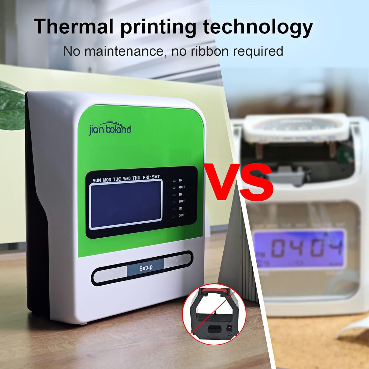 Elebinke Clocking In Machine Time For Employees Small Business, In/Out ...