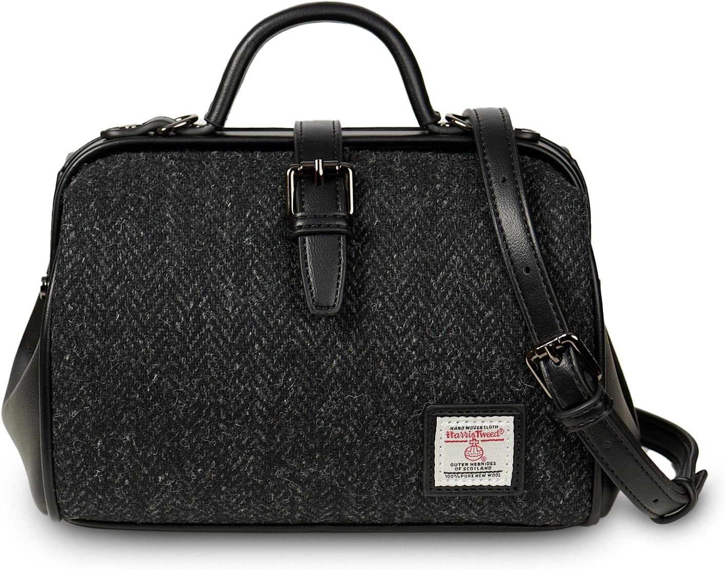 Islander The Medium Doctor Bag for Women, Harris Tweed & Vegan Leather ...