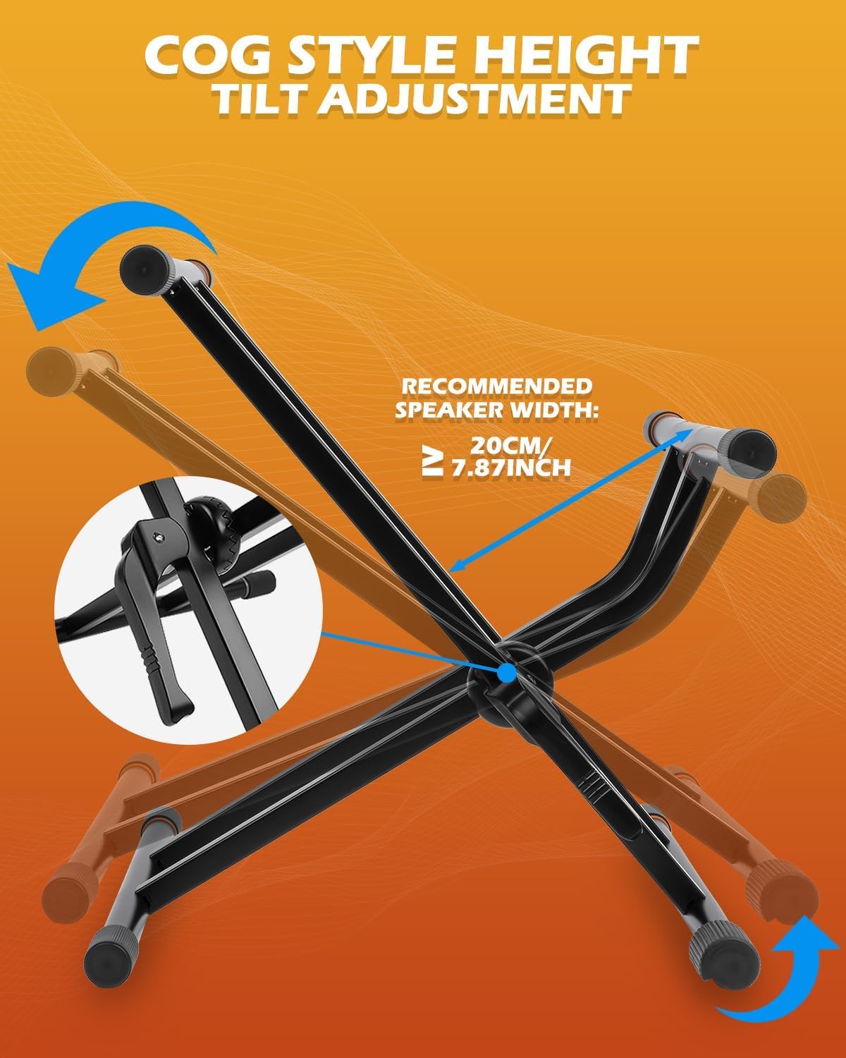 Snapklik.com : Amp Guitar Stand, Middle Profile Guitar Combo Speaker ...