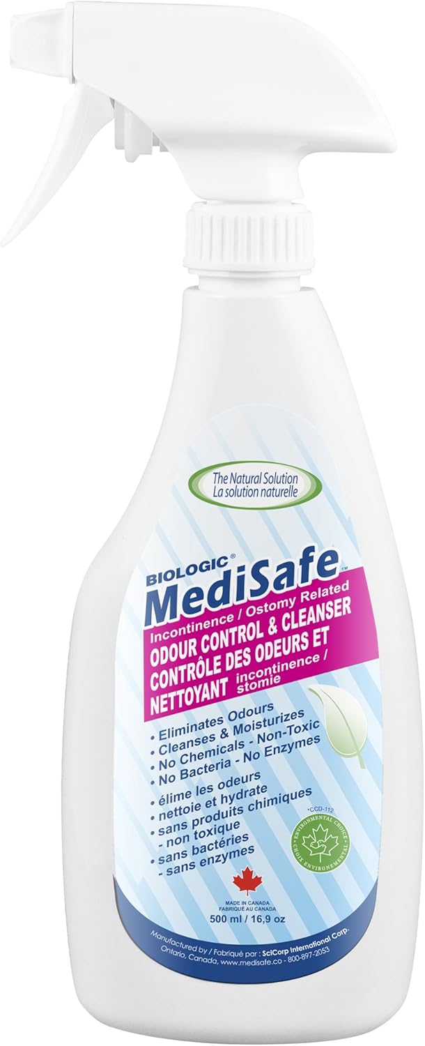 MediSafe Incontinence and Ostomy Odor Control 500 ml Spray : Amazon.ca ...
