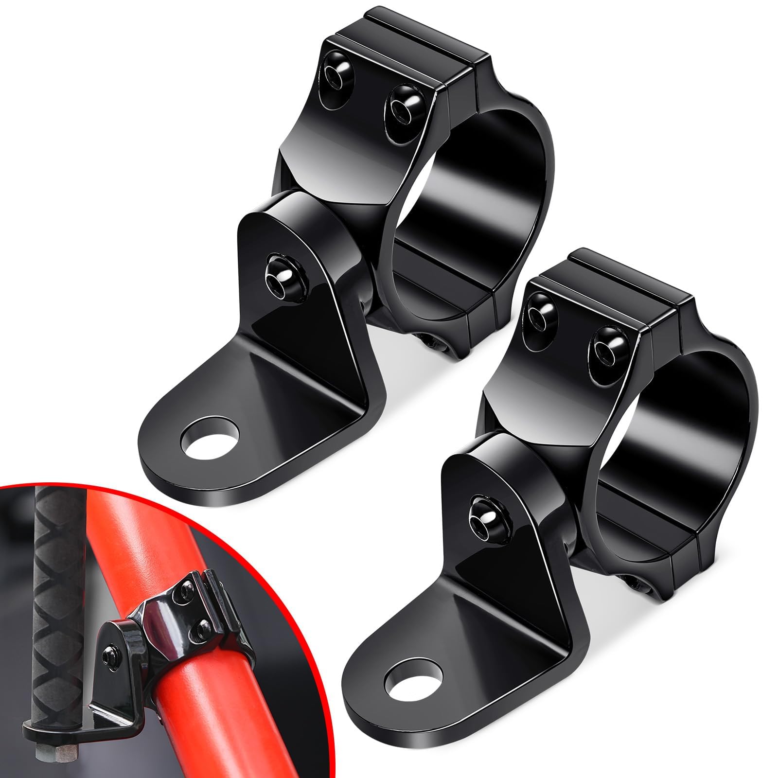 Snapklik.com : Benlari 2PCS UTV Light Bar Bracket Flag Whip Light Mount ...