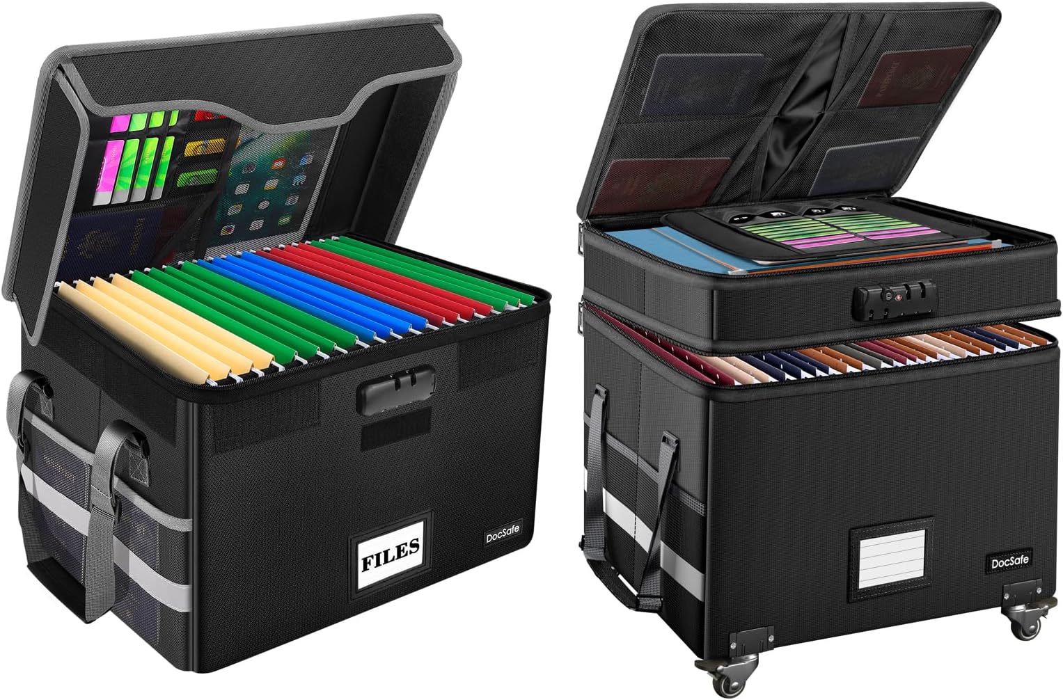 Amazon.com: DocSafe Fireproof Document Box with Lock and Wheels ...