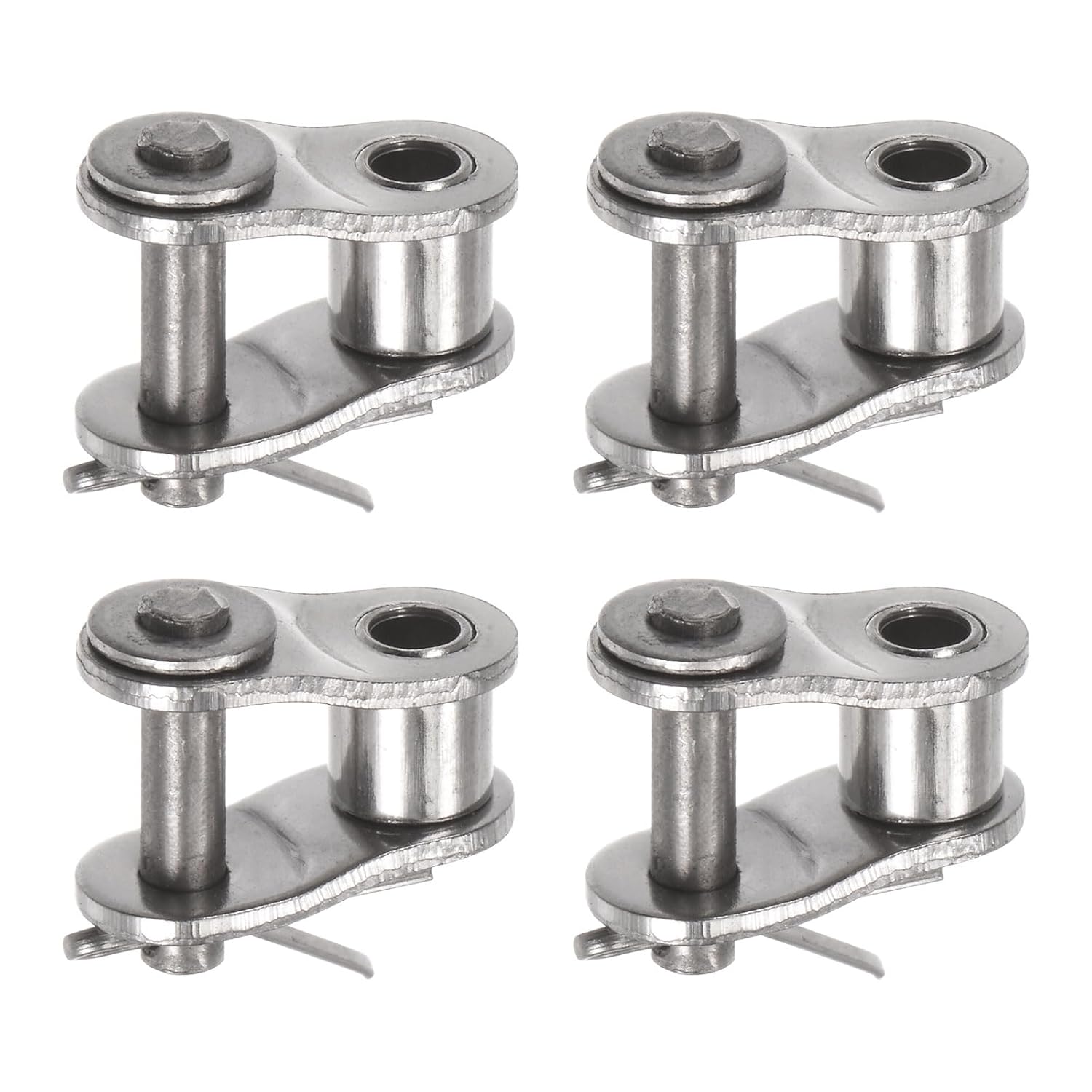 uxcell 4Pcs Chain Offset Half Link Roller 3/8" Pitch Stainless Steel ...