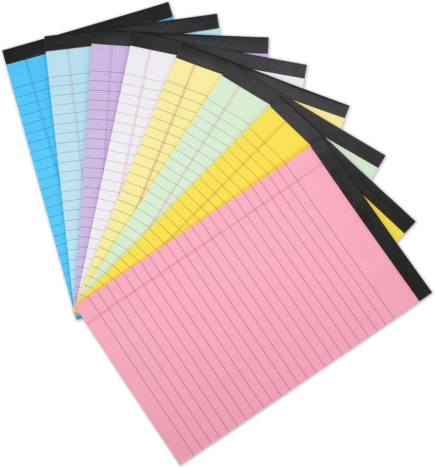 Amazon.com : Fuutreo 12 Pcs 5" x 8" Legal Pad Writing Notepads 50 ...