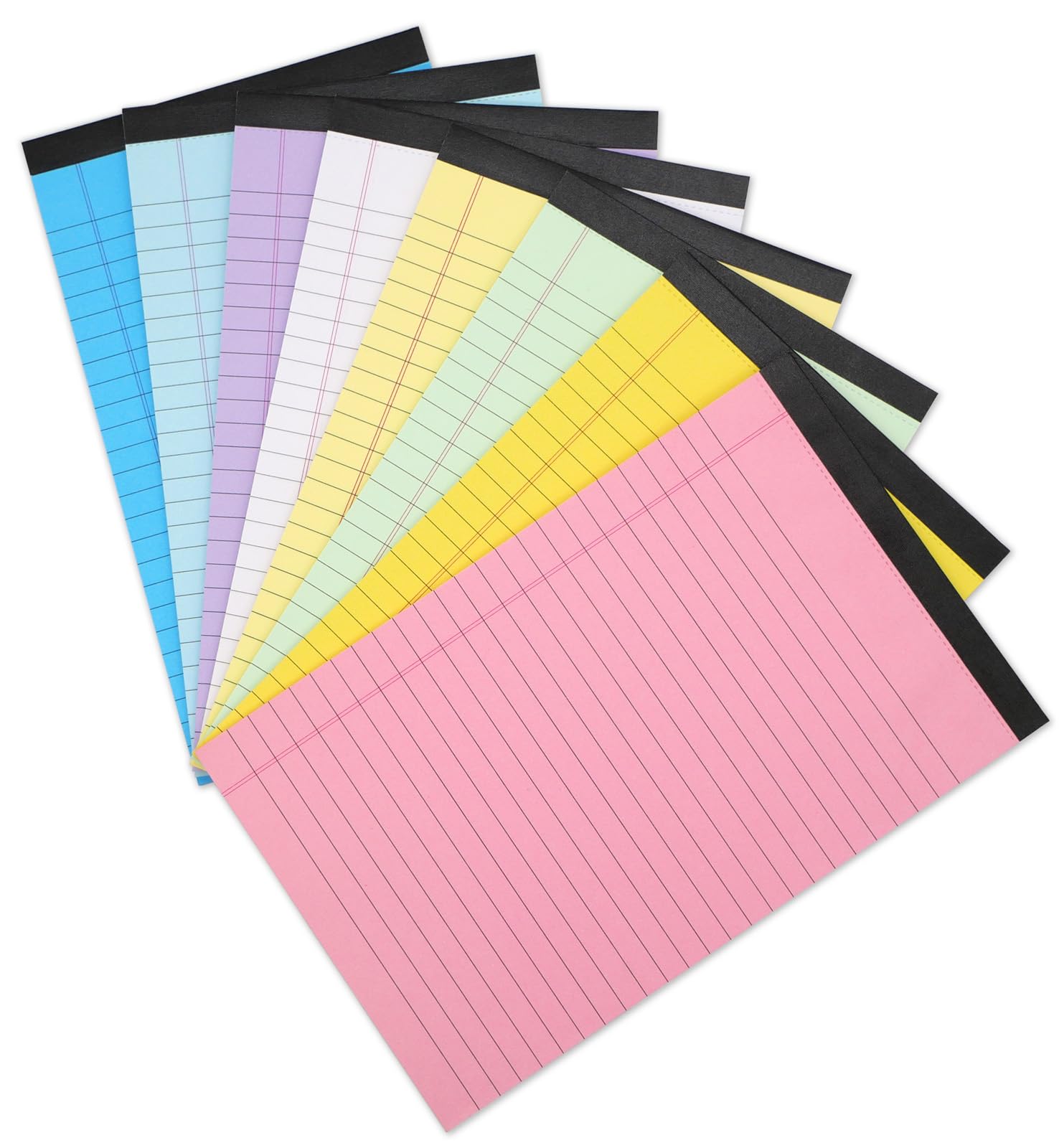 Amazon.com : 5x8 Legal Pads, [ 8 Pack ] Colorful Legal Pad Narrow Ruled ...