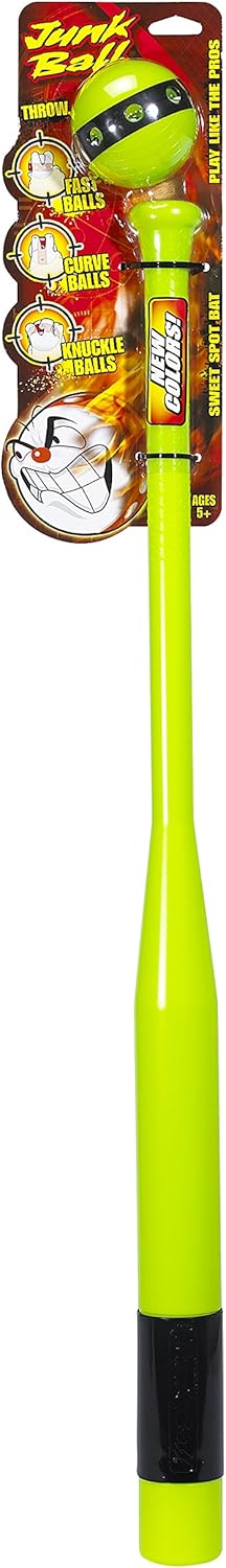 Amazon.com: Little Kids Junk Ball Neon Bat and Ball Set (Assorted Neon ...