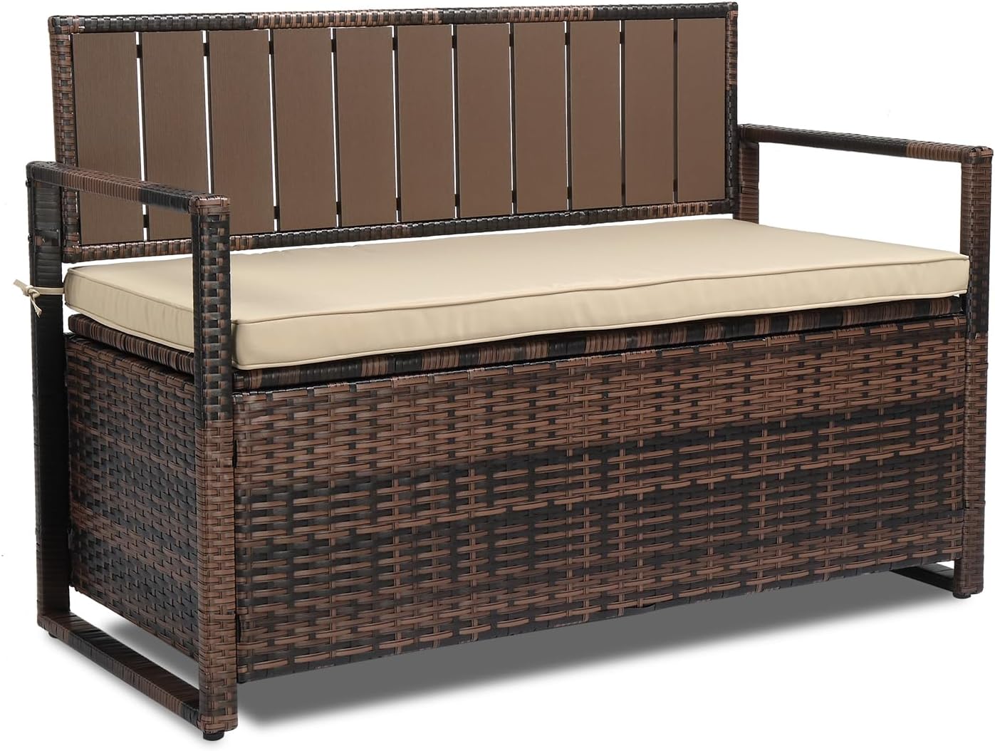 Amazon.com : VINGLI 50 inch Outdoor Storage Bench, 70 Gallon Outdoor ...