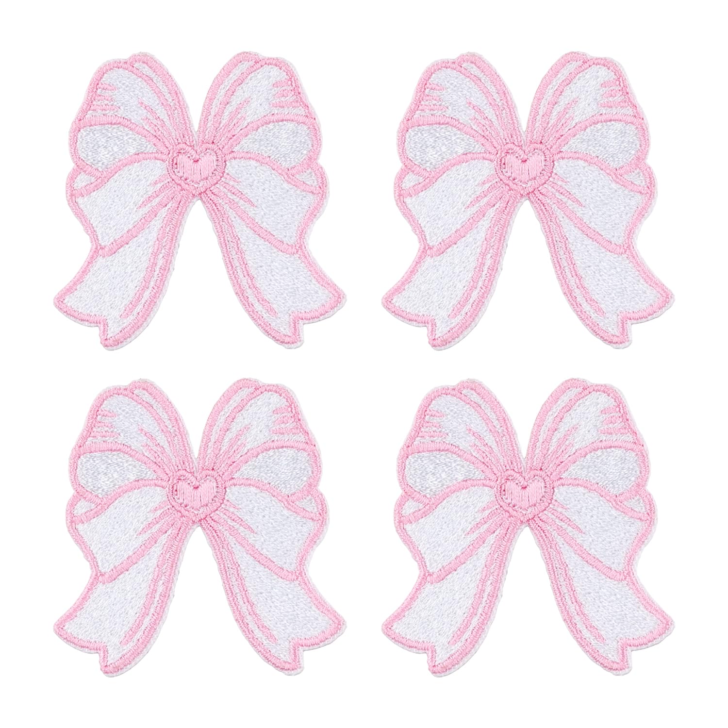 Amazon.com: 4pcs Bow Patches, Bow Iron on Patches for Clothes Bow Patch ...
