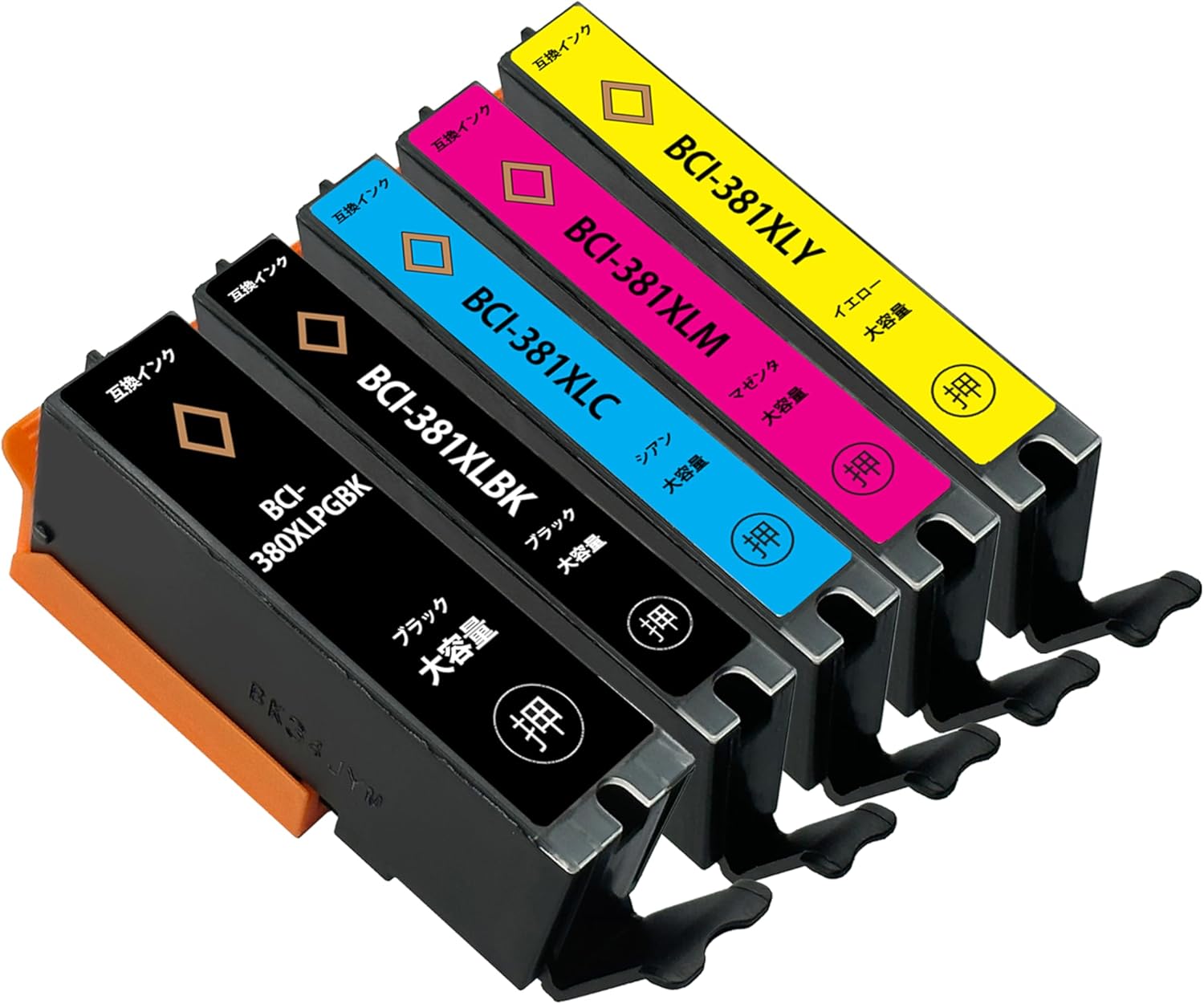 Amazon.co.jp: 【埼京企画】BCI-381(BK/C/M/Y)+380 5色マルチパック (計5本) BCI-381+380/5MP 互換インクカートリッジ 大容量タイプ BCI ...