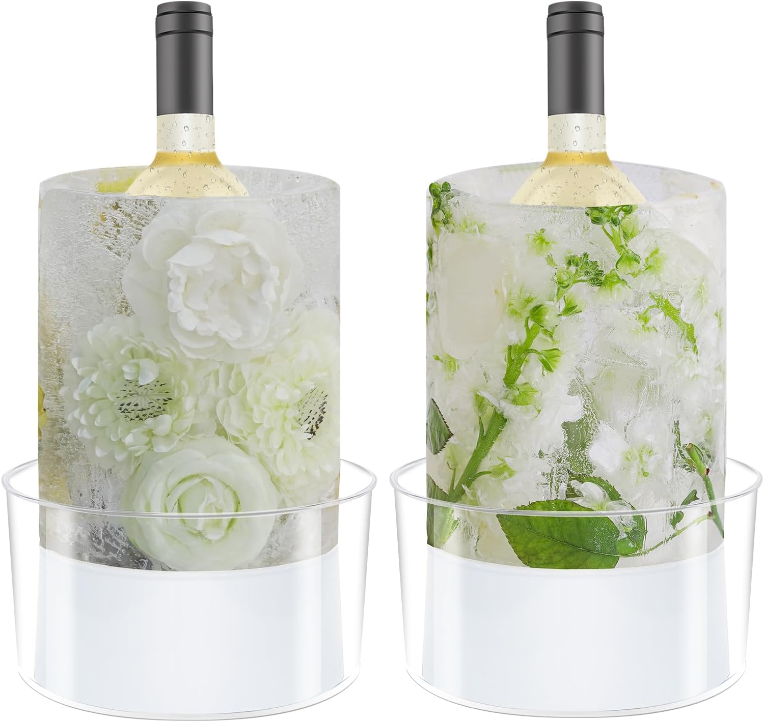 Amazon.com: Ice Mold Wine Bottle Chiller,Champagne Bucket Ice Mold Wine ...