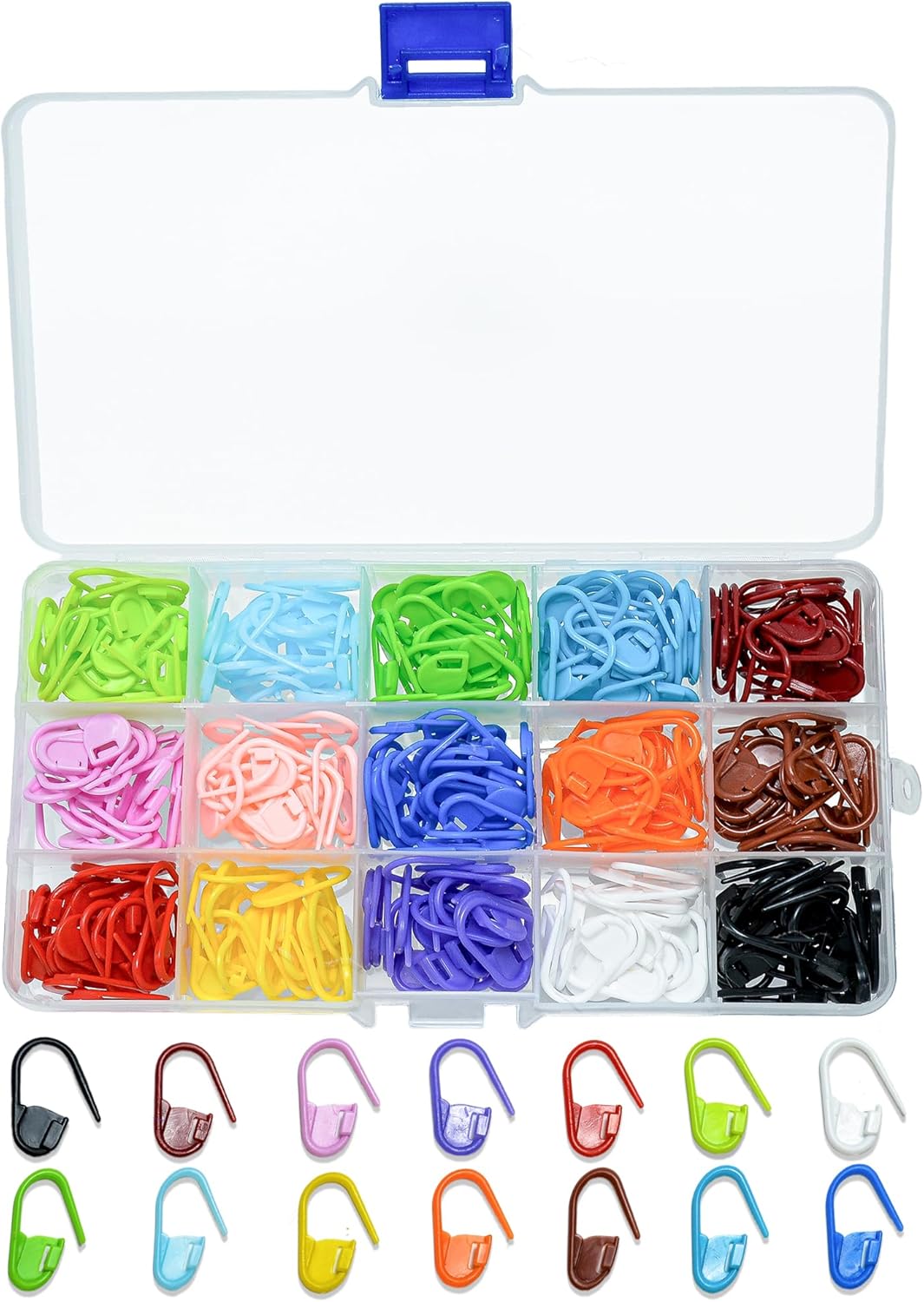XIYING 300 Pcs Stitch Markers, Stitch Markers Crochet, Knitting Crochet ...