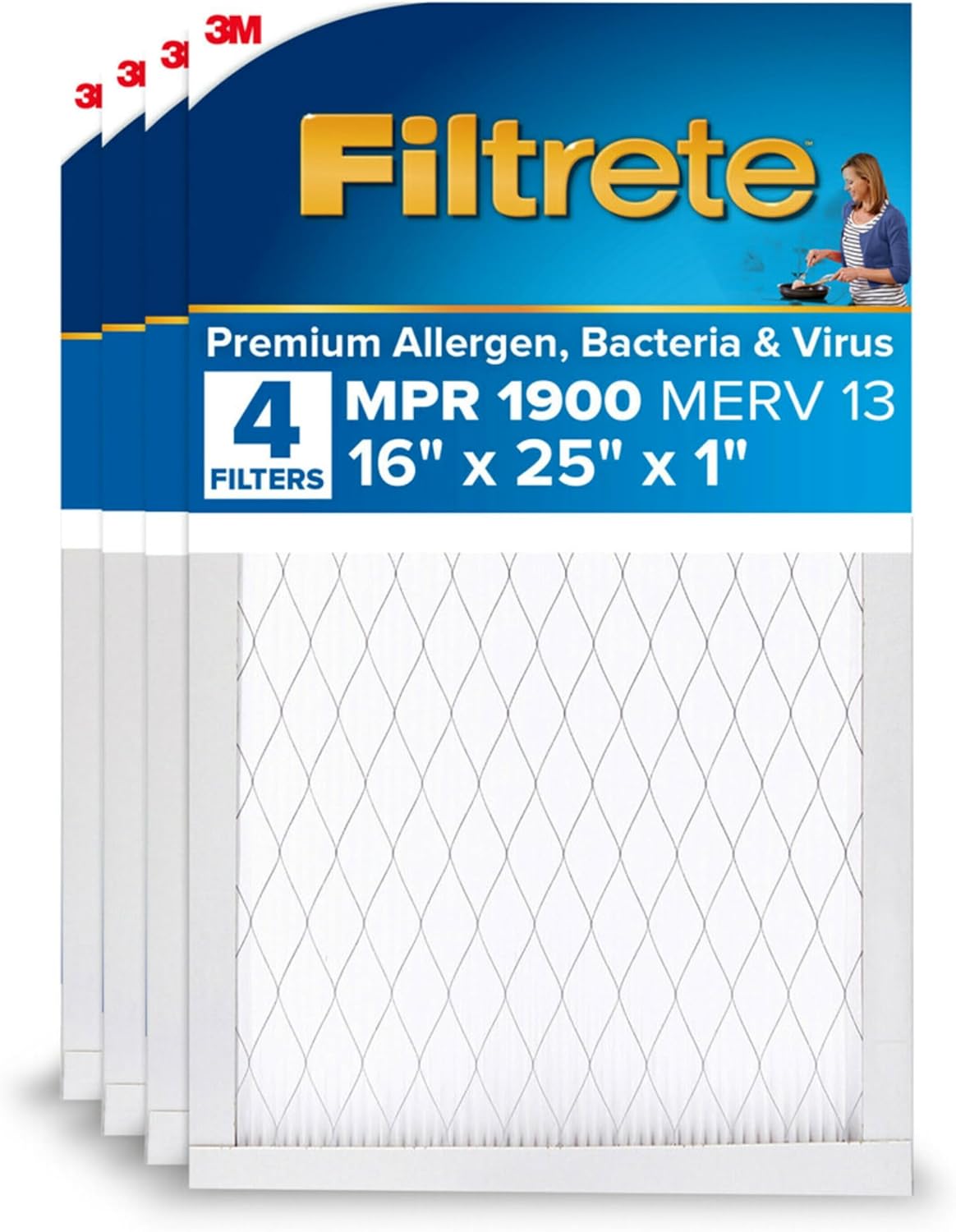 Filtrete – Paquete de 4 filtros de aire para sistemas de climatización ...
