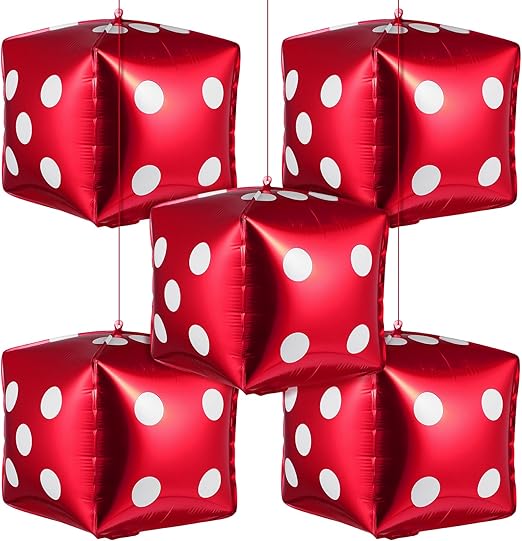 Amazon.com: jojofuny 5 Pcs Cube Foil Balloons 7 Inches Square Shaped ...
