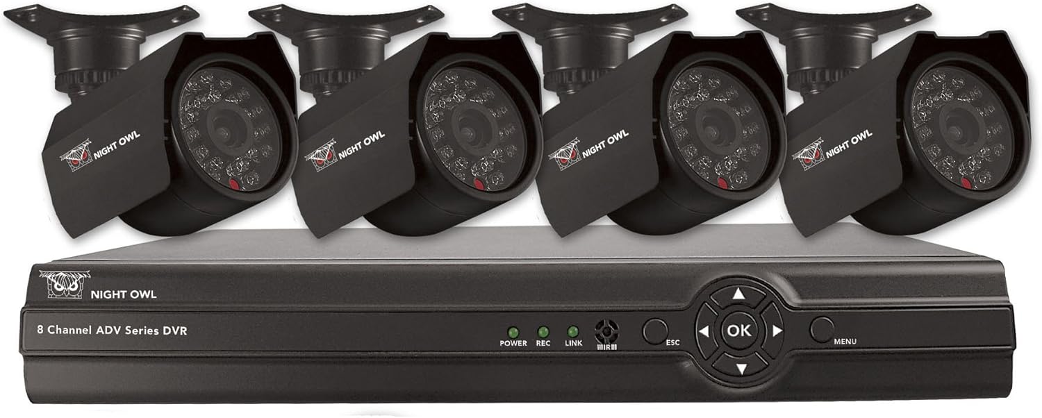 Amazon.com : Night Owl Security ADV1-84500 8-Channel Security System ...