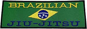 Brazilian Jiu Jitsu Patch (6 Inch) Green Embroidered Iron-on or Sew-on ...