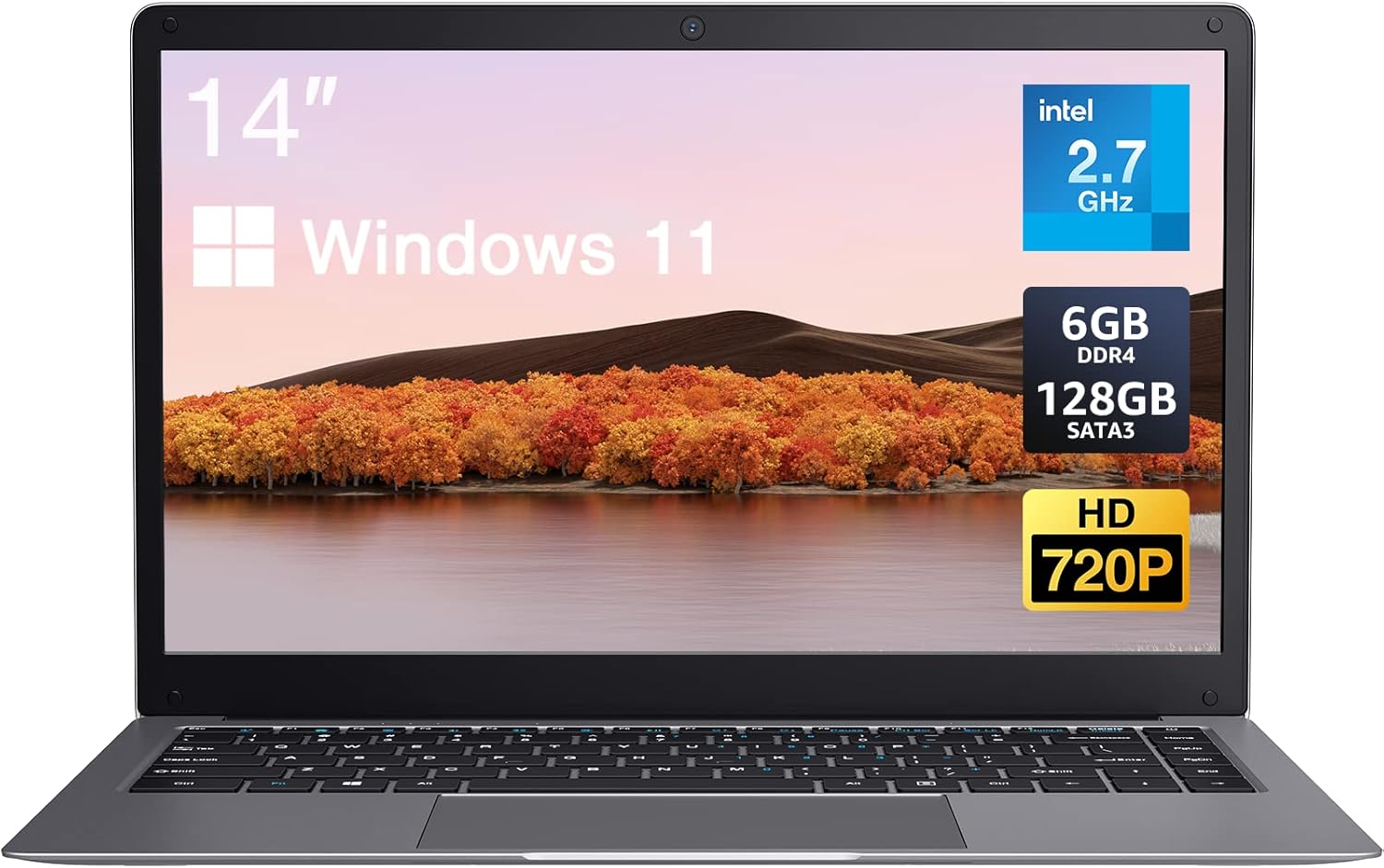 Amazon.com: BiTECOOL Win 11 Laptop, 14 inches HD Clear Display Lightweight Laptop, 6GB RAM 128GB ...