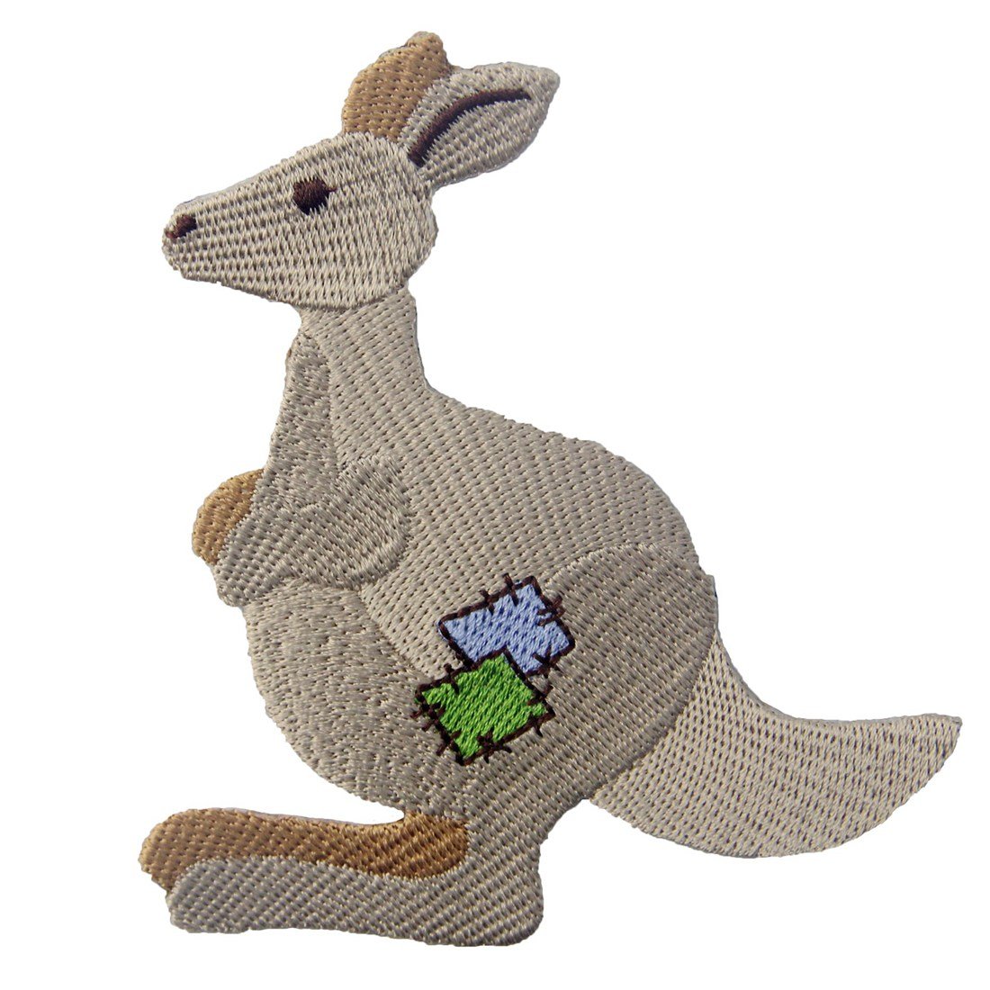 Amazon.com: Kangaroo Patch Embroidered Applique Iron On Sew On Emblem ...