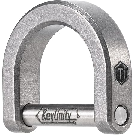 Amazon.com: FEGVE Small Titanium Key Ring with Screw Shackle - Car Fob Keychain Heavy Duty ...