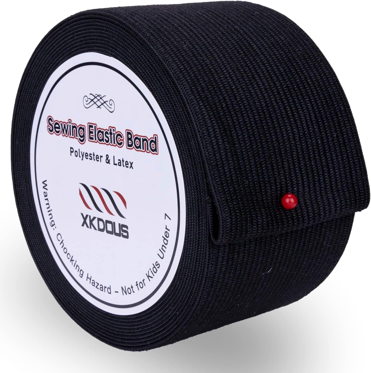 Amazon.com: XKDOUS Elastic Band for Sewing, Black 2 Inch 7 Yards Knit ...