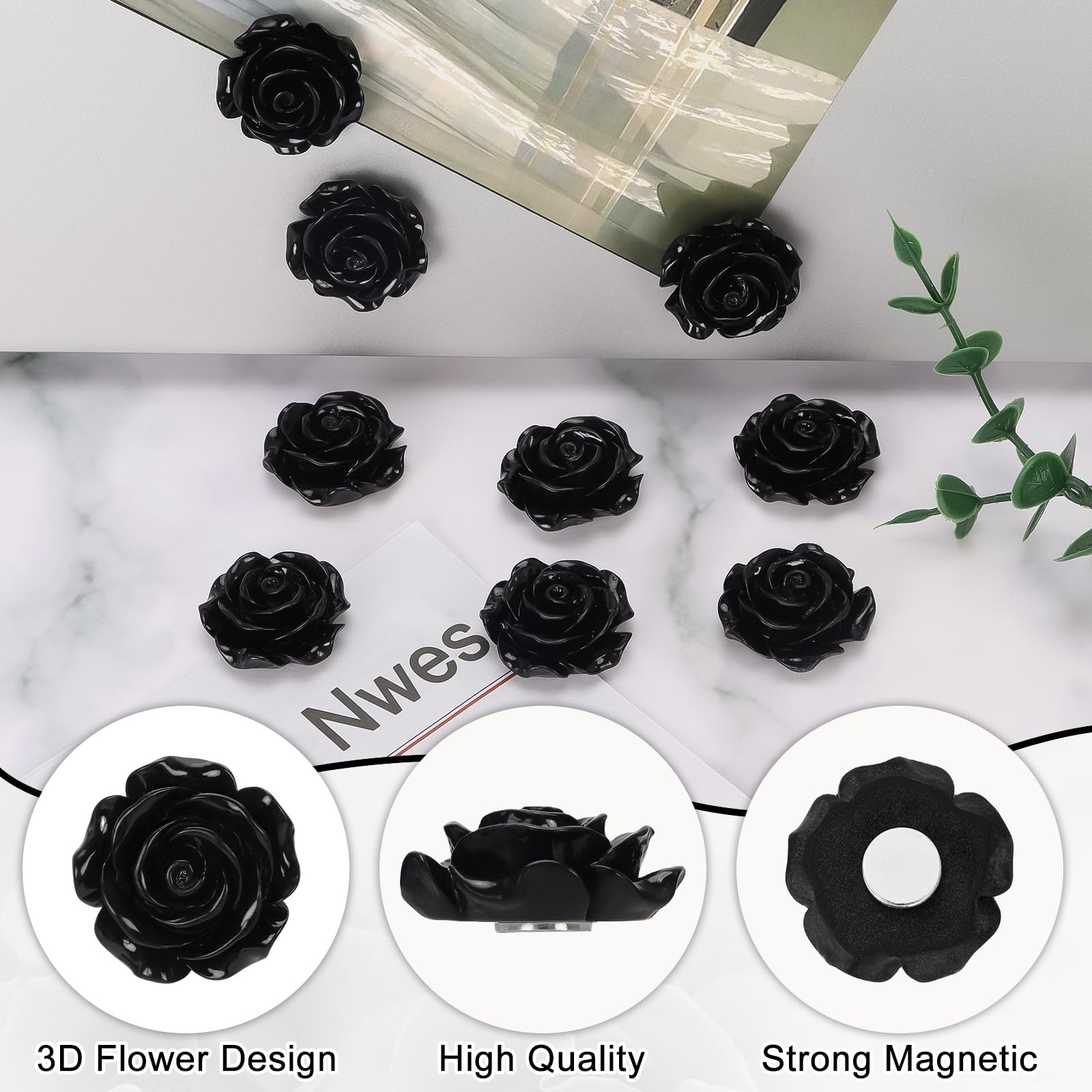 Snapklik.com : 20 PCS Cute Flower Fridge Magnets, Colorful Decorative ...