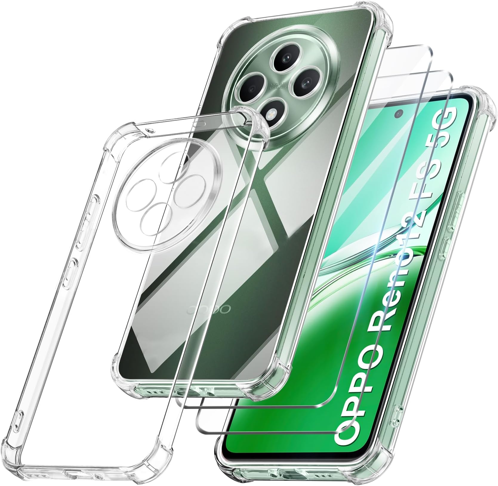 Yenwen Liquid Crystal Cover per OPPO Reno 12 FS (5G / 4G) / OPPO Reno ...