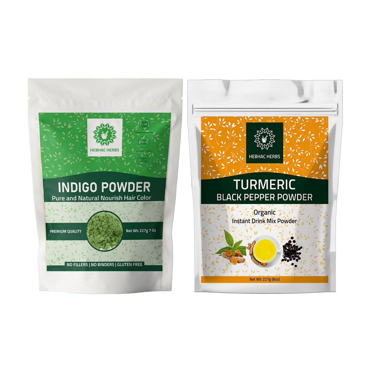 Amazon.com: Turmeric Blackpepper Powder & Indigo Powder for Hair Color ...
