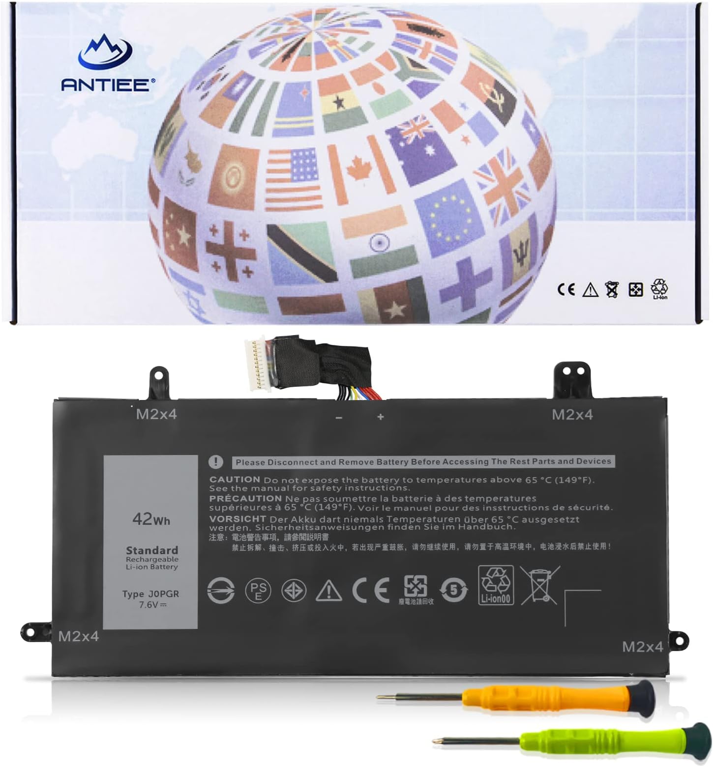 Amazon.com: ANTIEE 42Wh J0PGR Laptop Battery Compatible with Dell ...