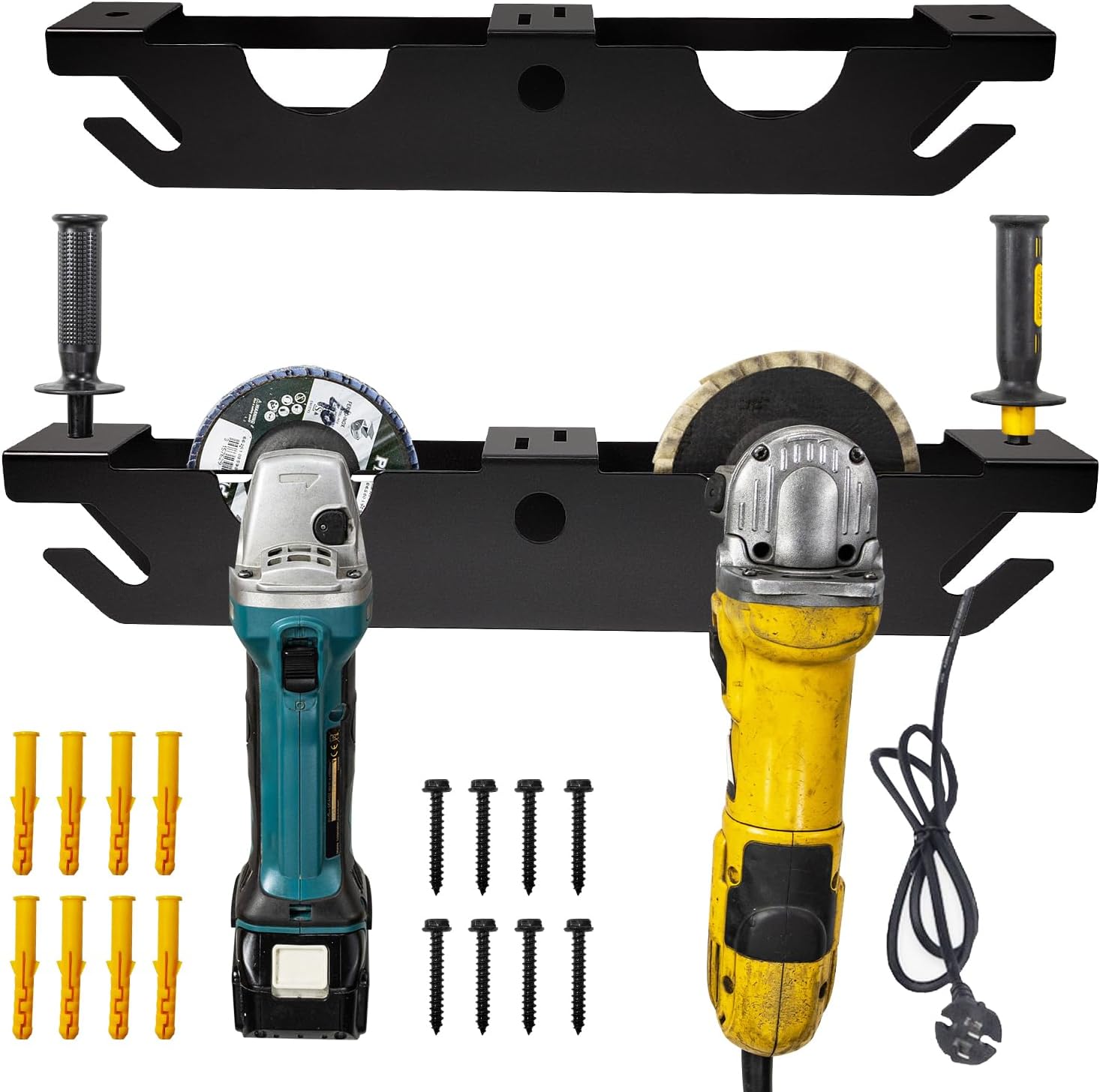 Amazon.com: ZPSNDP 2 Pcs 5 Inch Metal Angle Grinder Stand, 2 Bay Power ...