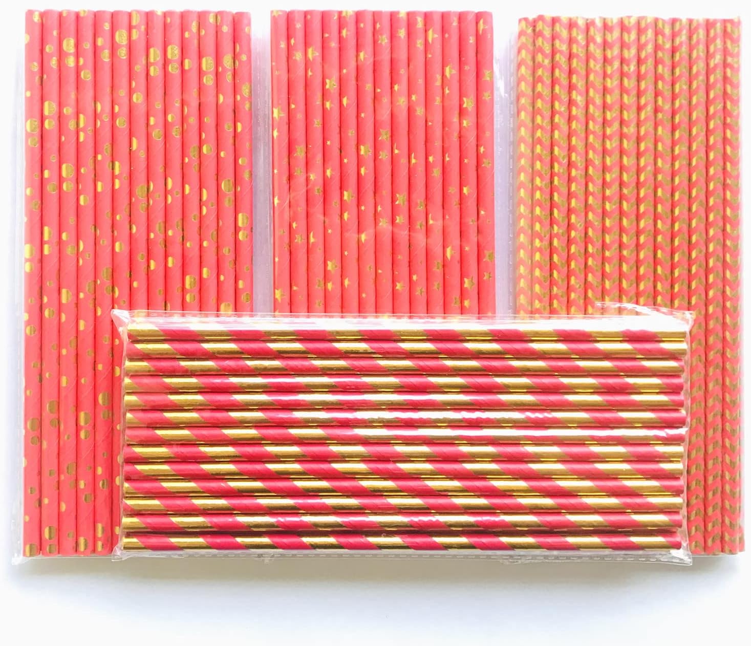 100 popotes de papel para fiesta, biodegradables y coloridos, de ...