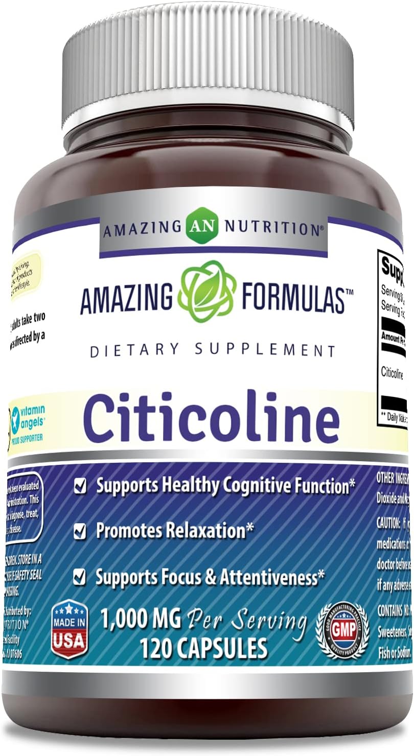 Amazon.com: Amazing Formulas Citicoline Supplement | 1000 Mg Per ...