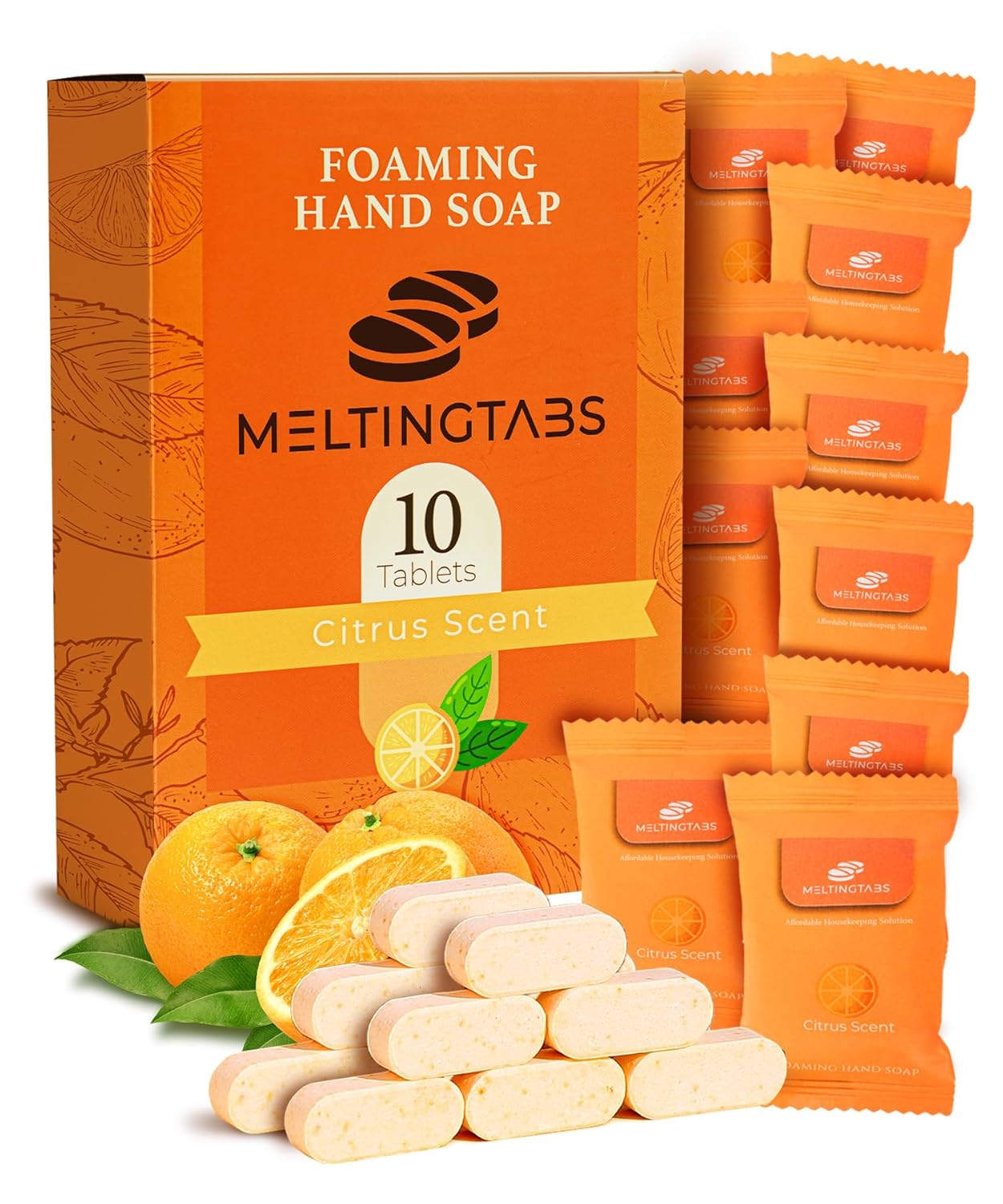 Amazon.com : MELTINGTABS Foaming Hand Soap Tablets Refill - Citrus ...