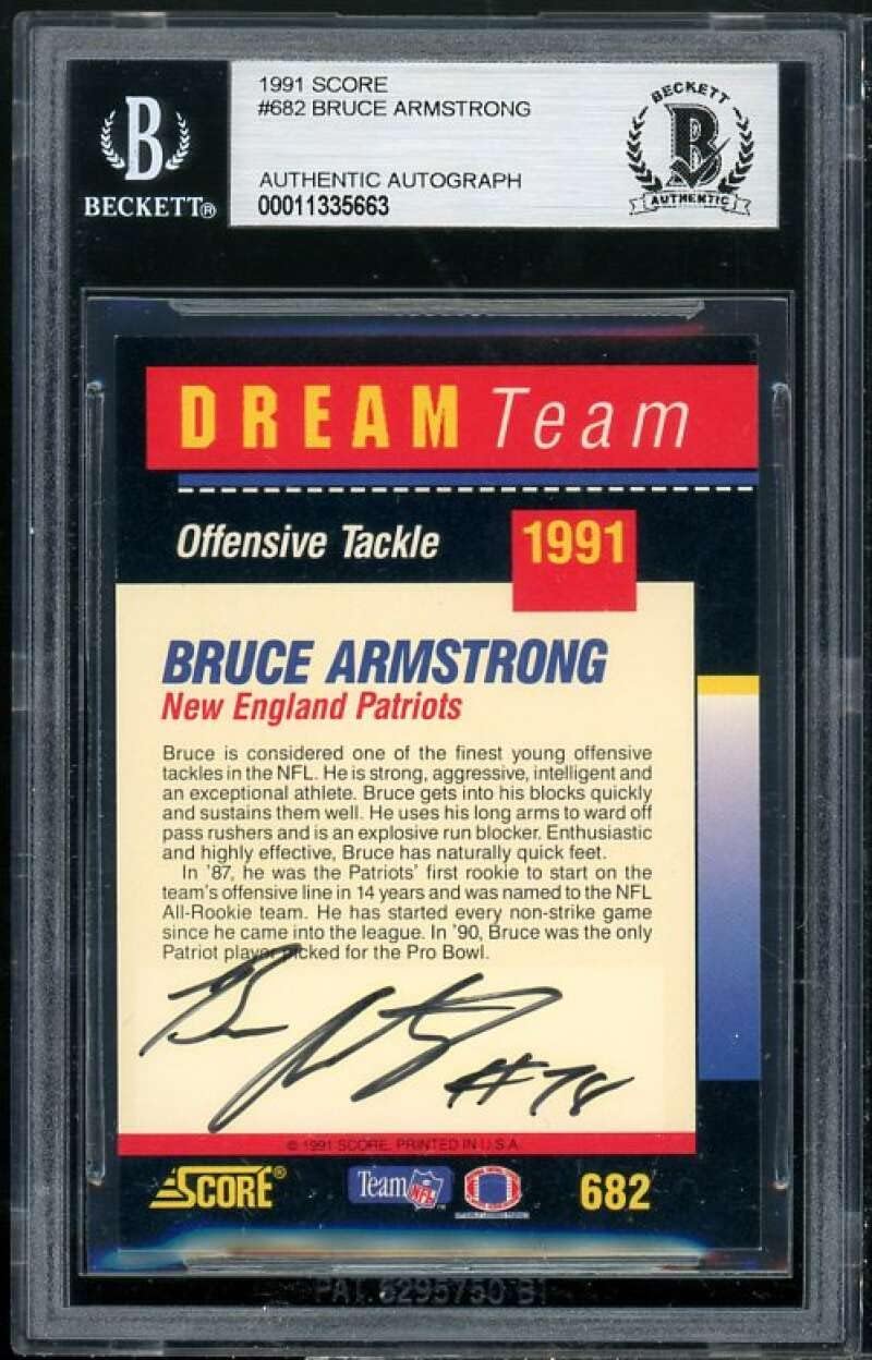 Amazon.com: Bruce Armstrong Card 1991 Score Dream Team Authentic ...