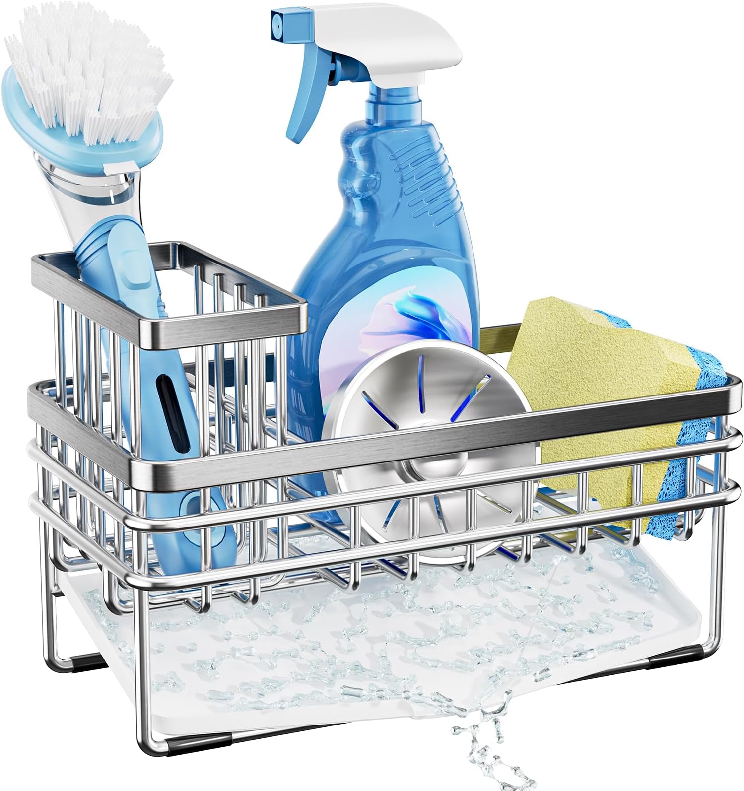 Amazon.com: PILSAMAS Sponge Holder for Kitchen Sink, Scrub Holder for ...