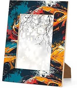 Amazon.com - Cholyzma Racing Cars Picture Frame 4x6, Colorful Race Cars ...
