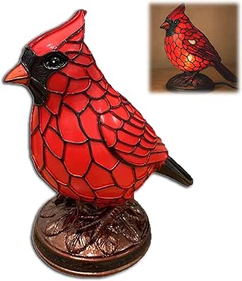 Sheremart Cardinal Lamp, Fanyil Cardinal Lamp, Red Resin Bird Lamps ...