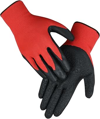 Daniel Smart All-Purpose Insulated Polyester Work Gloves Crinkle Latex ...