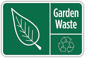 Amazon.com : Garden Waste Aluminum Sign - Metal Sign, Garden Sign ...