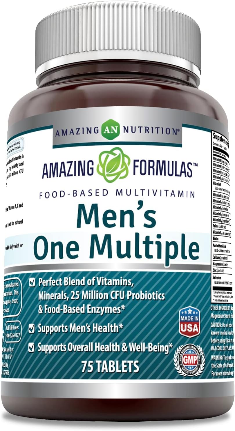 Amazon.com: Amazing Formulas Multivitamin Food Based 75 Tablets (Non ...
