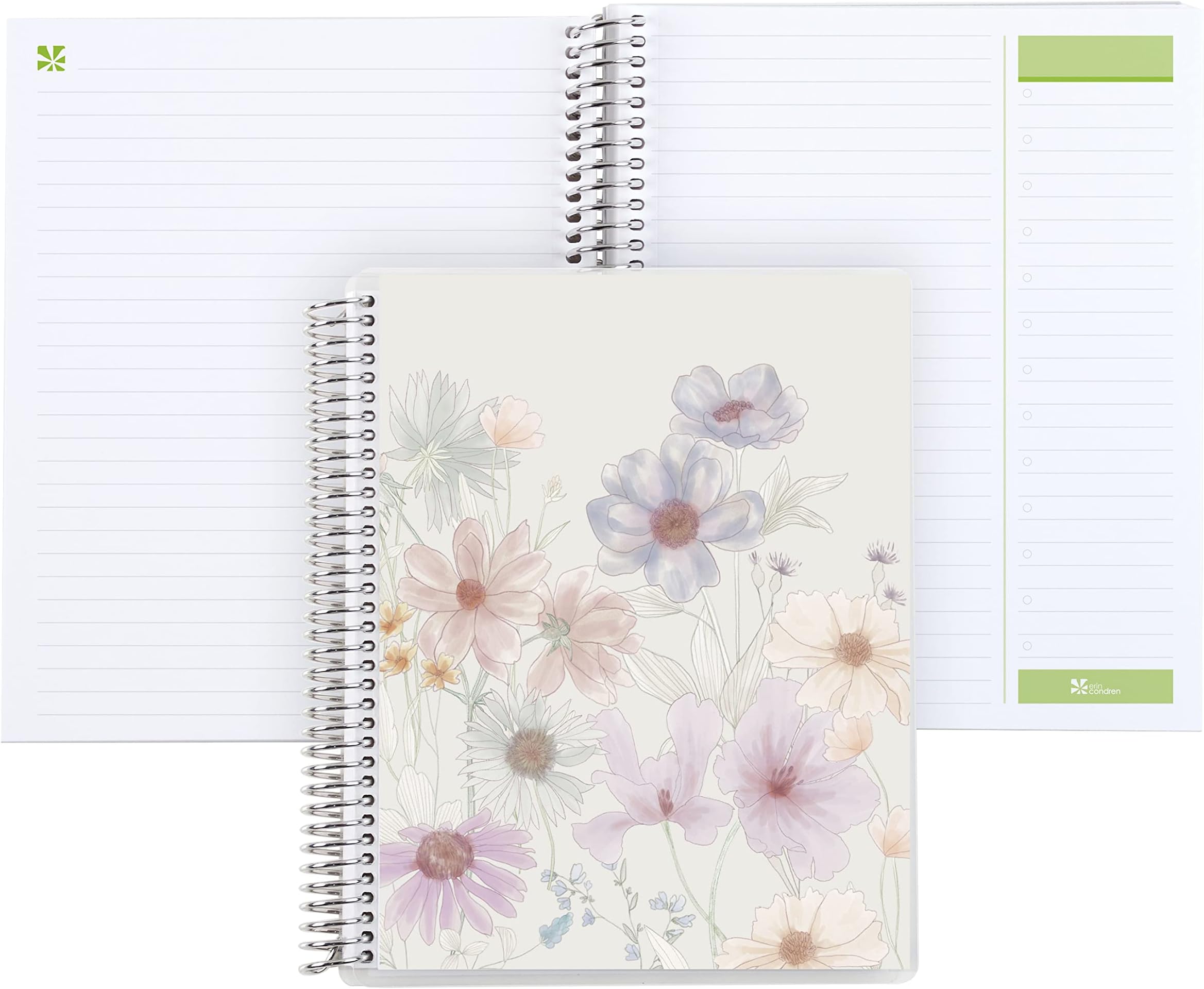 Amazon.com : Erin Condren 7" X 9" Spiral Bound Productivity Coiled ...