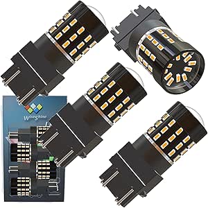 Amazon.com: Wiseshine 3157 LED Bulb Amber Yellow, 3057 LED Bulb Turn ...