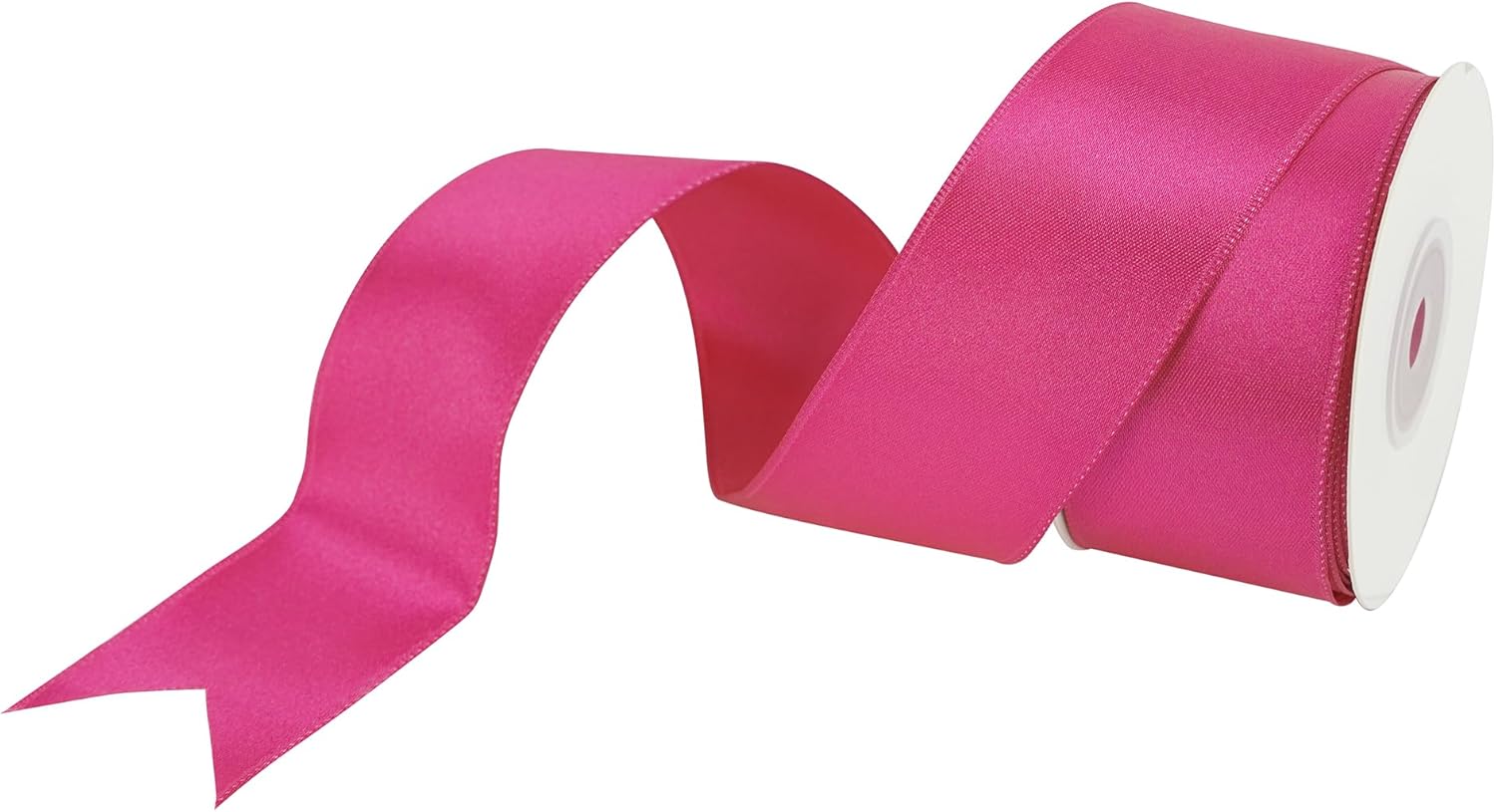 Amazon.com: HUIHUANG Hot Pink Wired Ribbon 1-1/2 inch Fuchsia Pink Wire ...