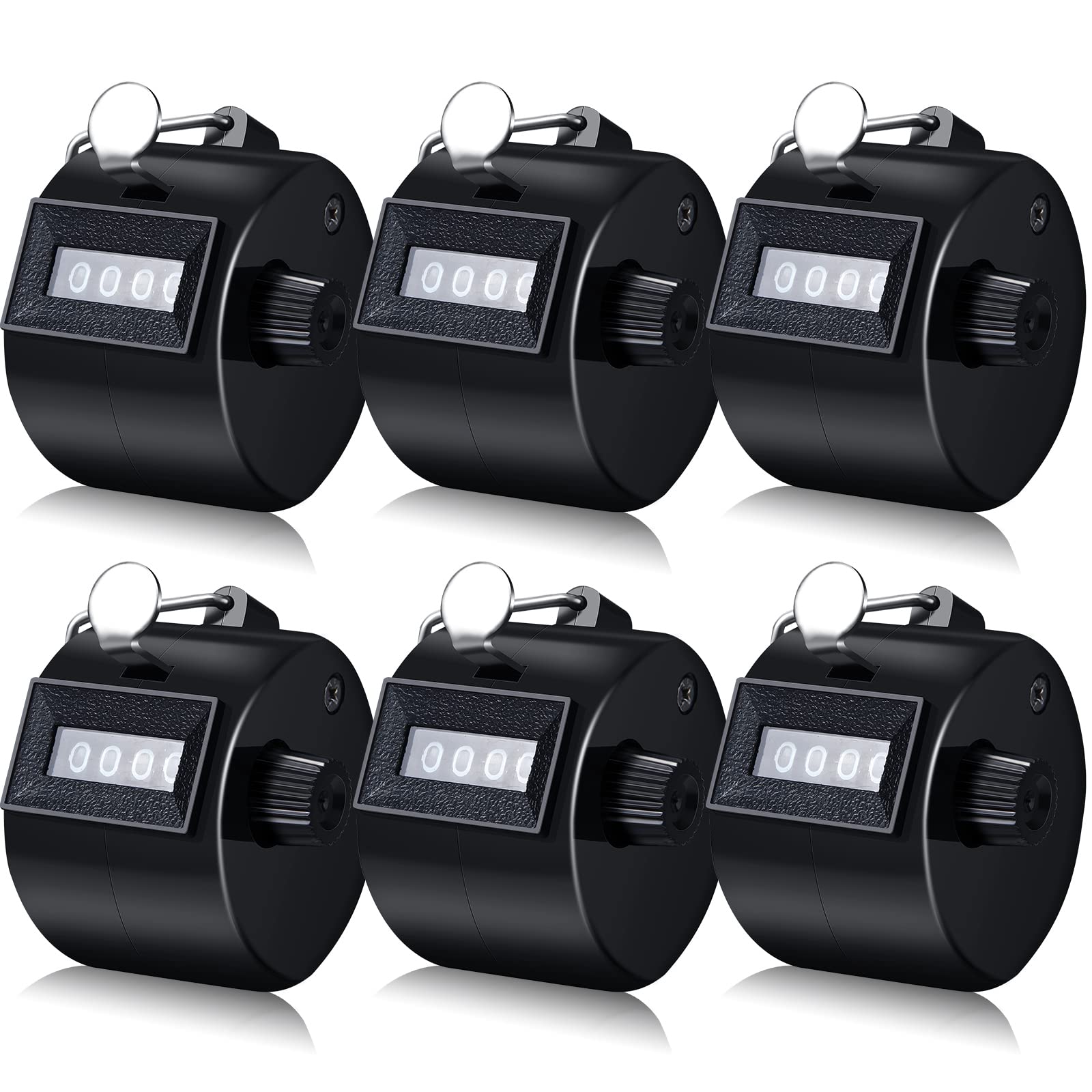 Snapklik.com : TOODOO 6 Pack Hand Tally Counter 4 Digit Mechanical Palm ...