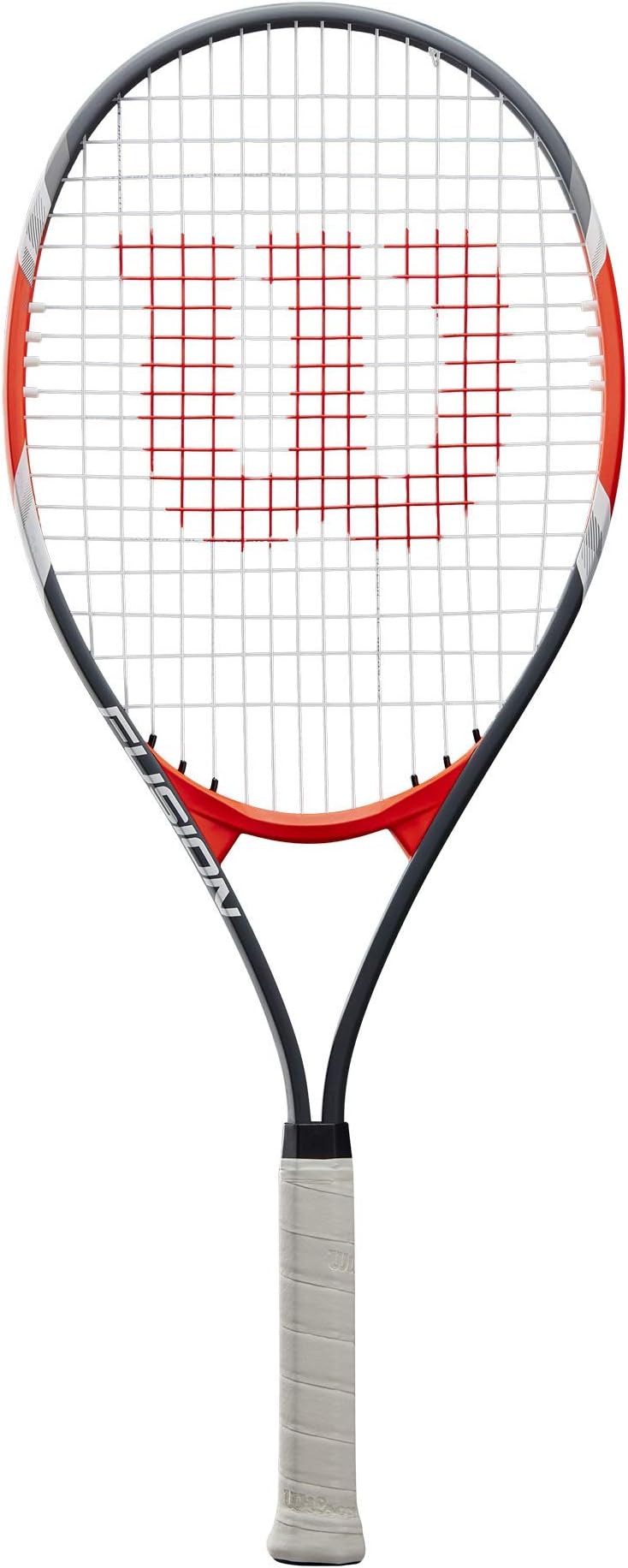 Buy Wilson Unisex-Adult Fusion XL Tennis Racket, Red/Black, Grip 3 ...
