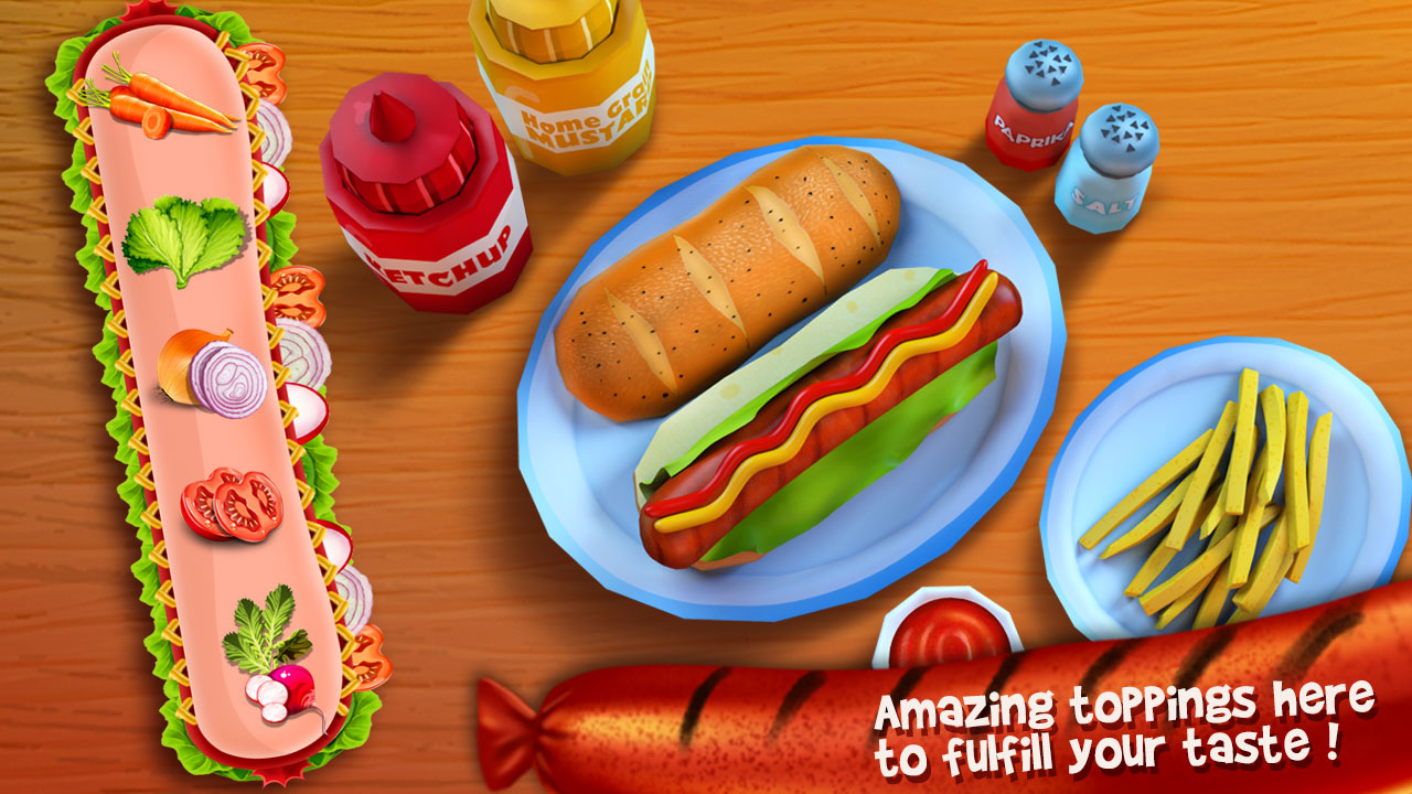 Sausage Maker 3D : Fast Food Fever Cooking in the Kitchen Restaurant ...