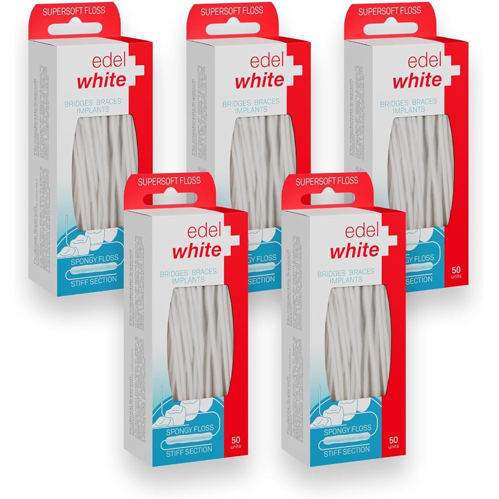 $6/mo - Finance Edel+White Dental Floss - 50 Floss Threaders for ...